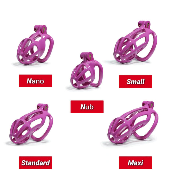 Nub Purple Stripe Cobra Chastity Kits – cobrachastity